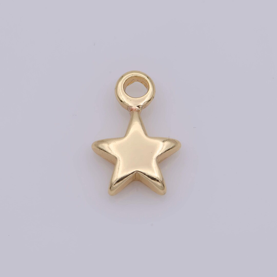 Tiny Gold Filled Star Charm Mini Star Charm for Bracelet Necklace ...