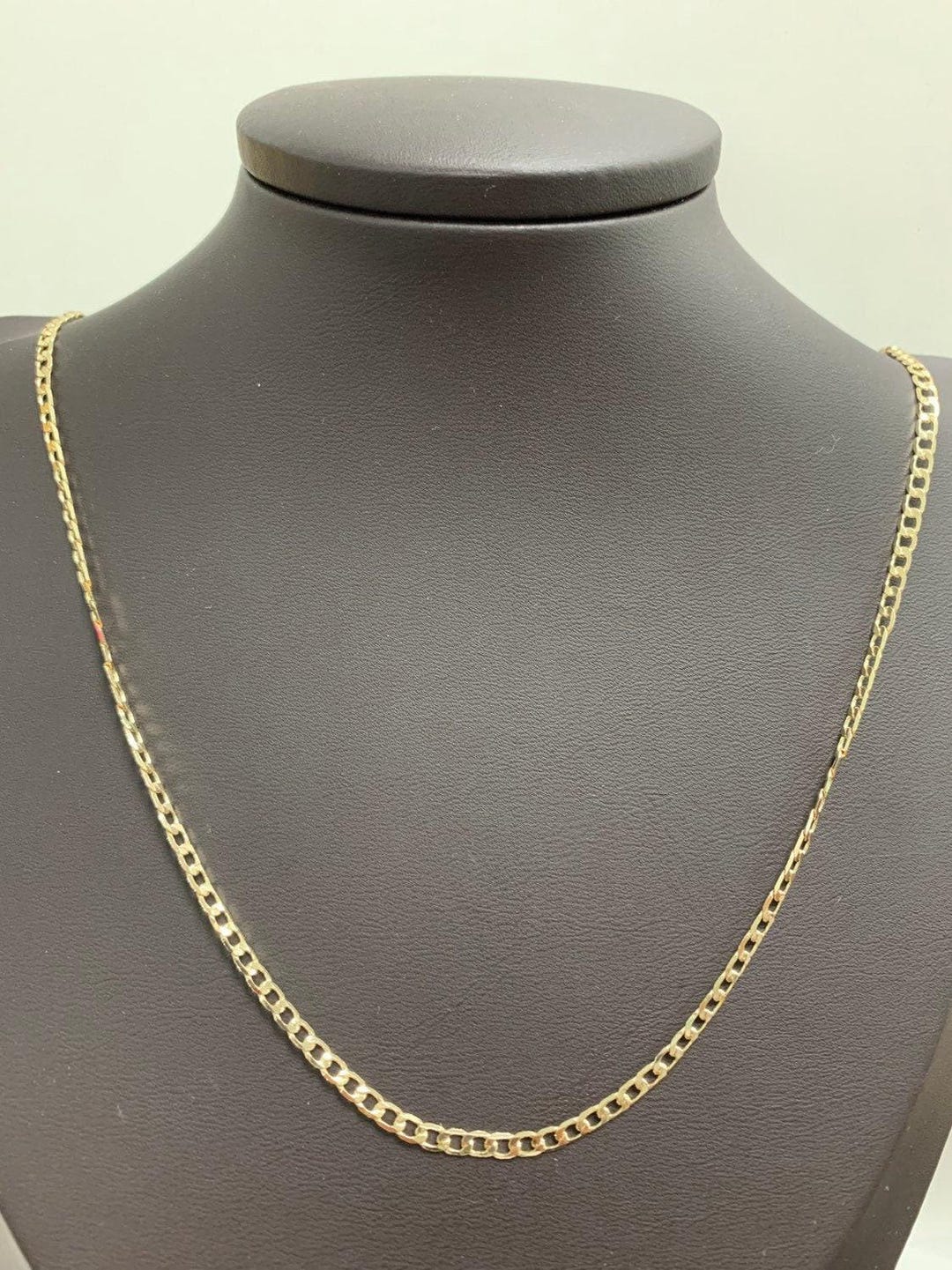 Thin Gold Cuban Curb Chain by Yard, Florida Link Chain,wholesale Bulk ...