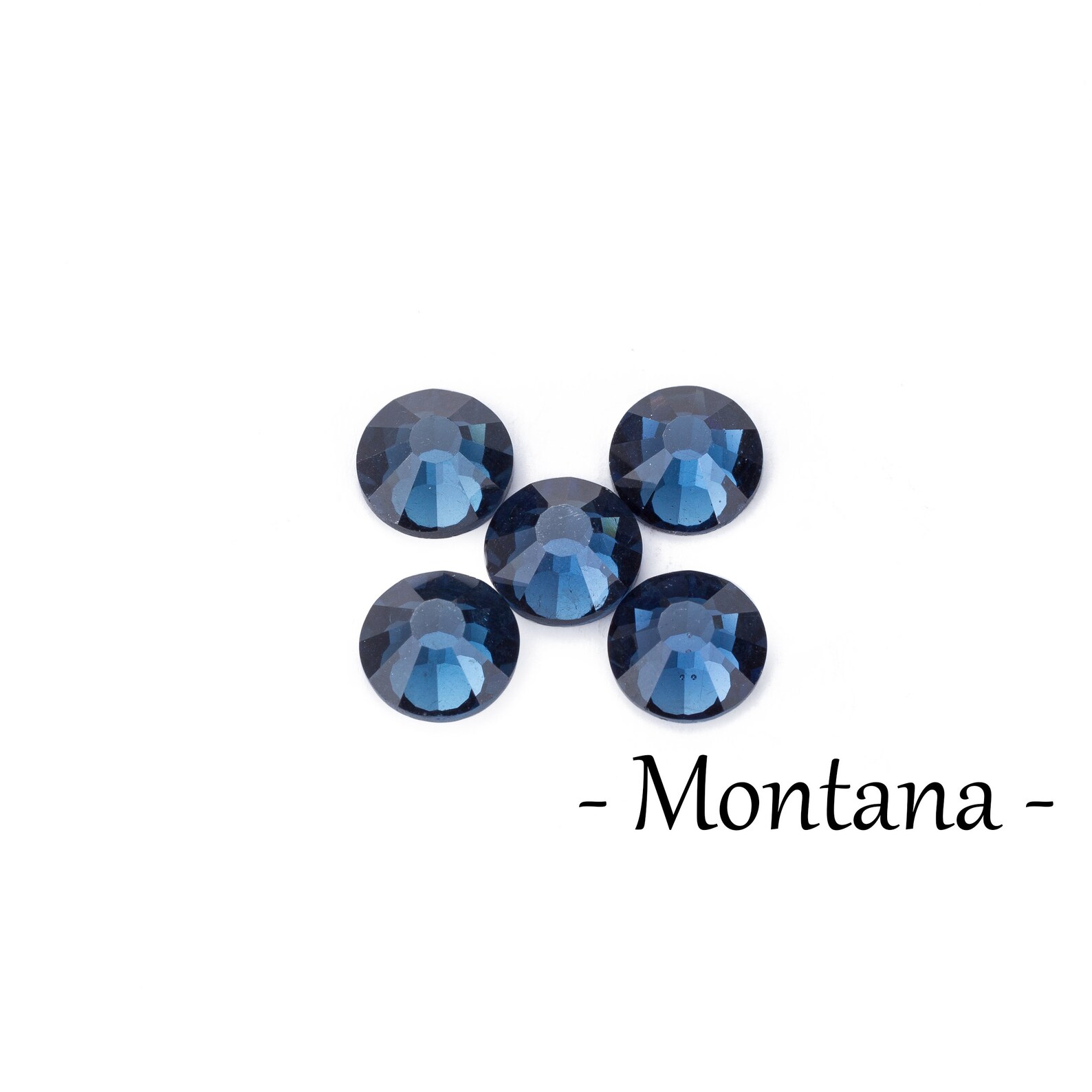 140 or 70 Pcs Crystal Montana Blue Rhinestone Flat Back - Etsy