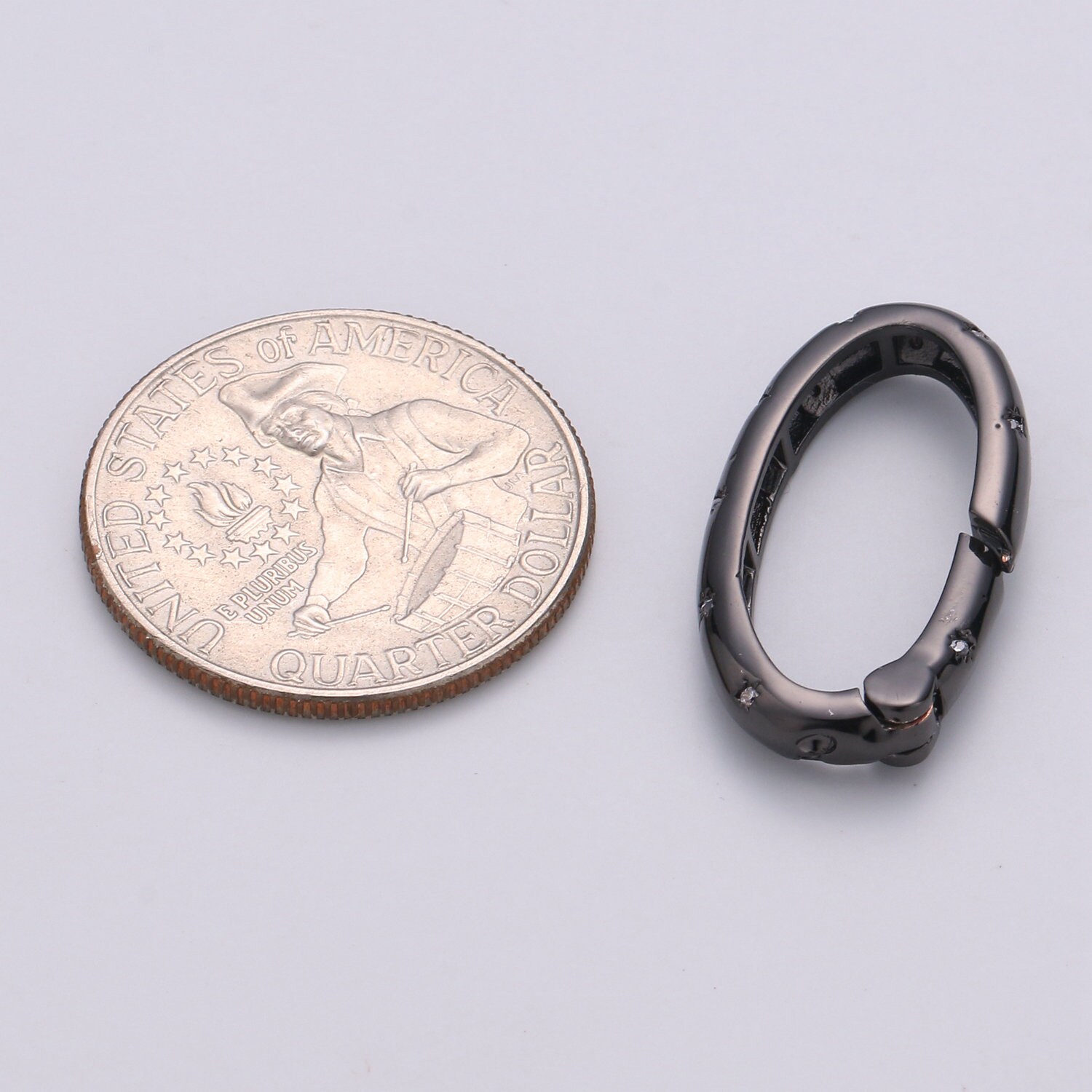 Gold Spring Gate Ringpush Gate Ring 30x15mm Oval Ring Charm - Etsy