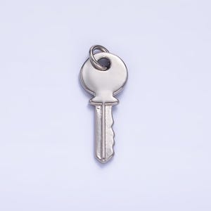 Mini Key Charm, Gold Pendant Charm, Mini Key Gold Charm for Bracelet ...