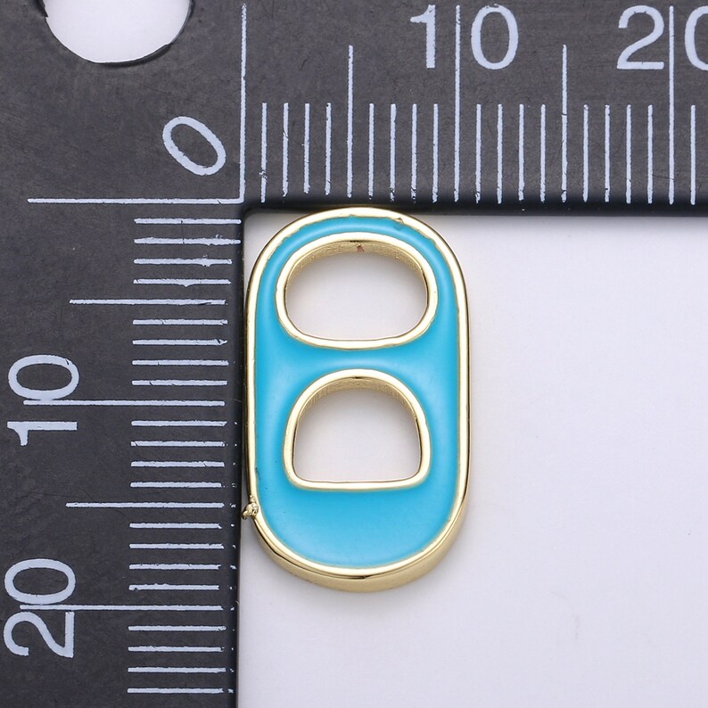 14K Gold Soda Tab Pull Tab Can Tab Pendant Charm for - Etsy