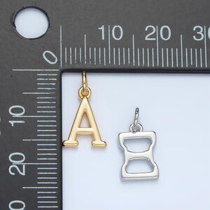 Dainty 18K Gold Filled Greek Alphabet Personalized Charm in Gold ...