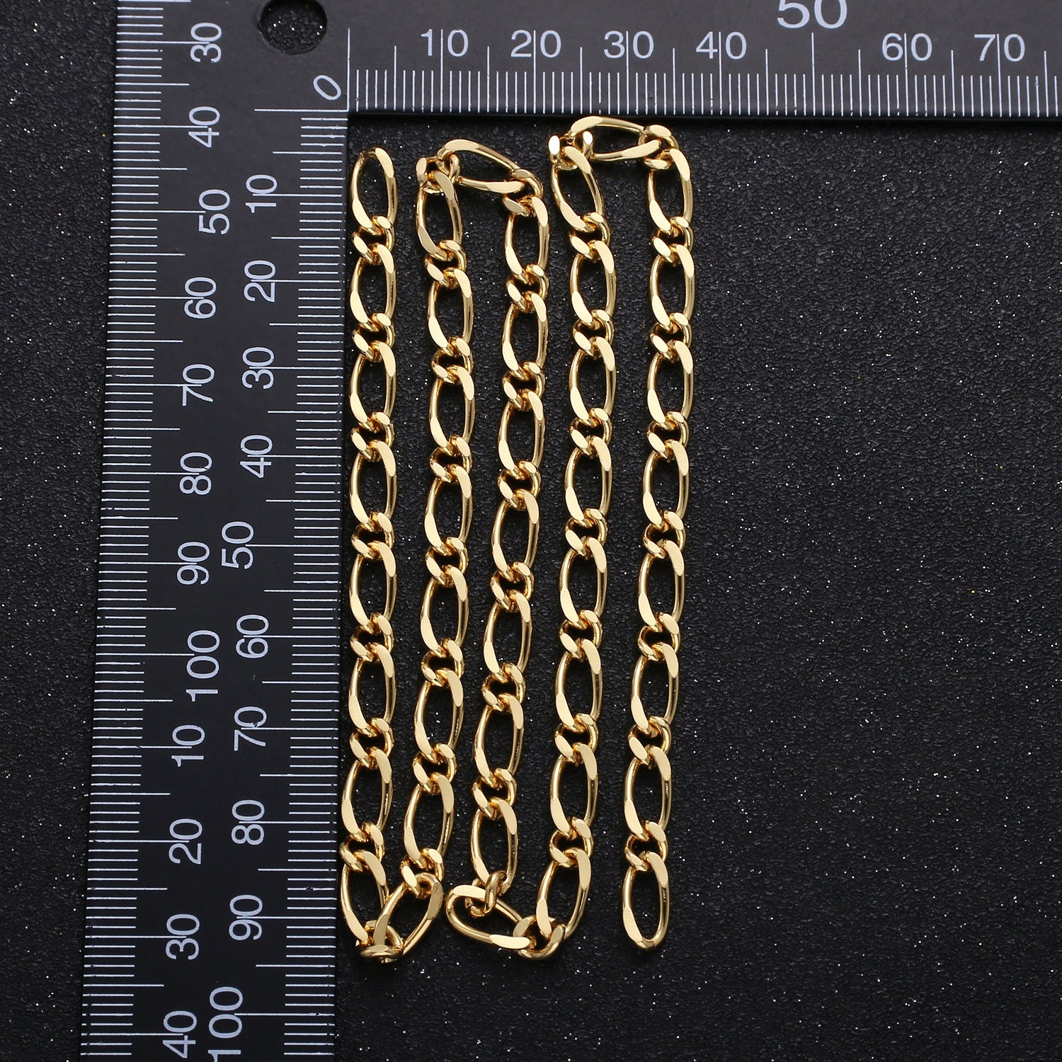 24K Gold Plated Figure 8 Chain by Yard Gold Figure Eight | Etsy