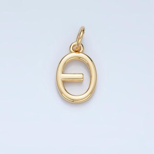 Dainty 18K Gold Filled Greek Alphabet Personalized Charm in Gold ...