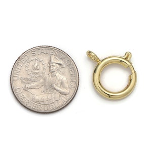 1pc Wholesale Spring Ring 14k Gold , Spring Ring for Jewelry Necklace ...
