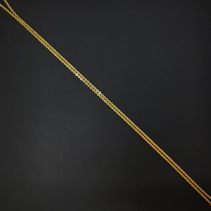 15.6'' Ready to Use 24K Gold Thin Rolo Necklace Chain, Layering Rolo ...
