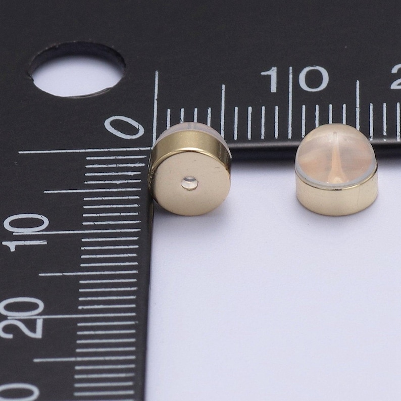 10 Pair Soft Earring Backs Silicone, Flat Earring Backs for Studs Post ...