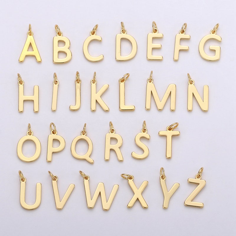 Letter Charm - Etsy