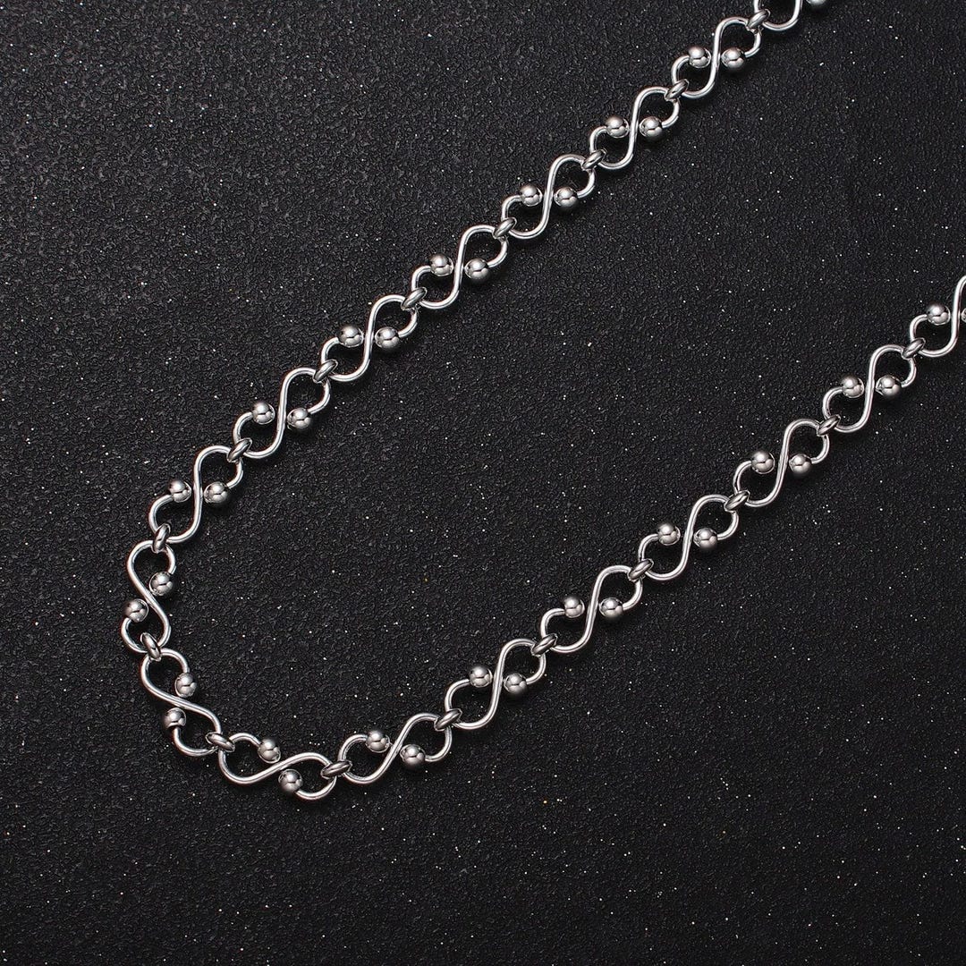 Medium Infinity Link Chain 5.3mm Unique Figure 8 Design Unfinished ...