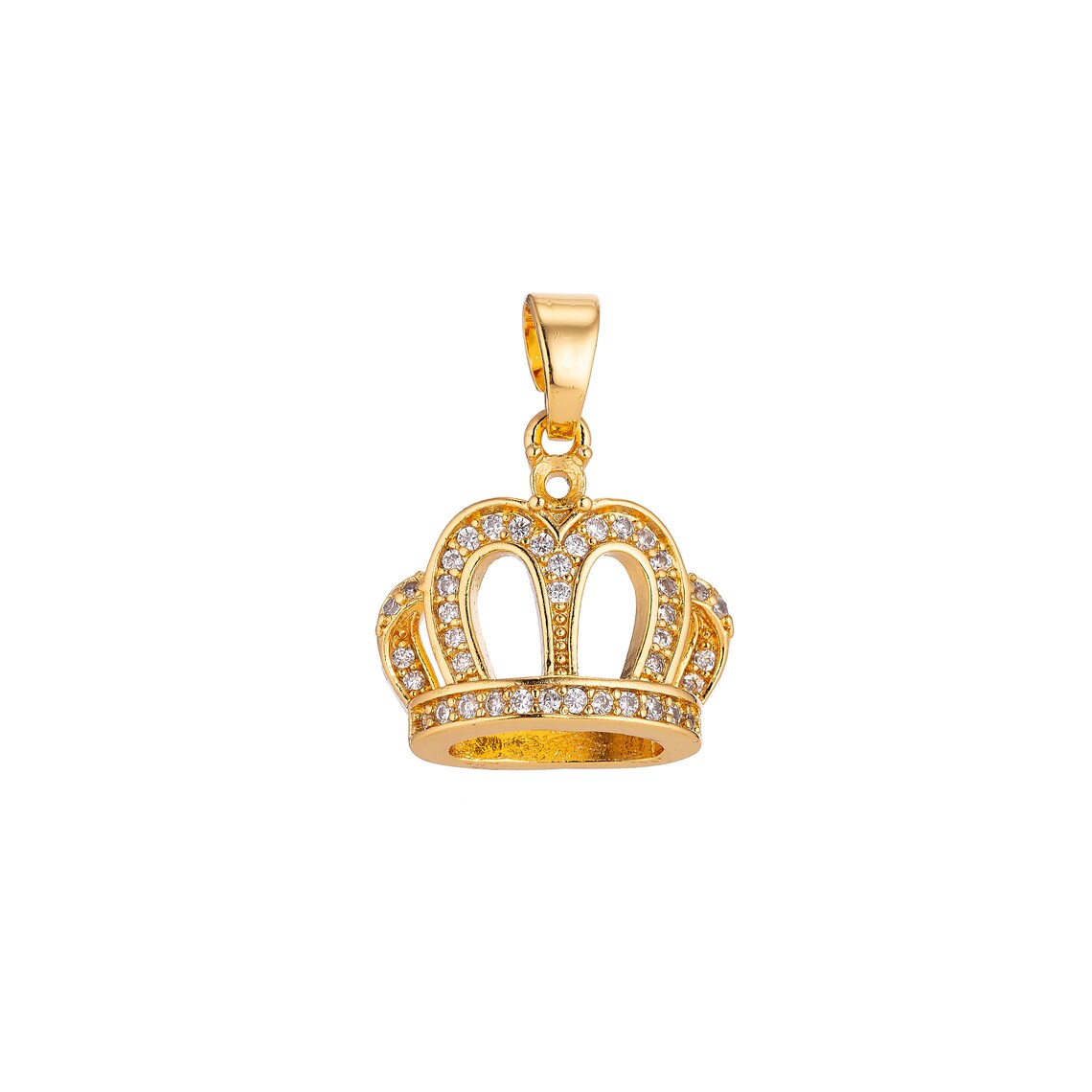 Dainty Crown 24K Gold Filled Lightweight Tiara Charm Pendant - Etsy