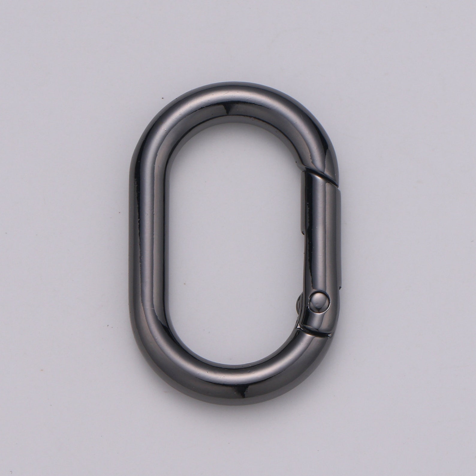 1x Chunky Gold Spring Gate Ring Push Gate Ring 24x38mm Oval | Etsy