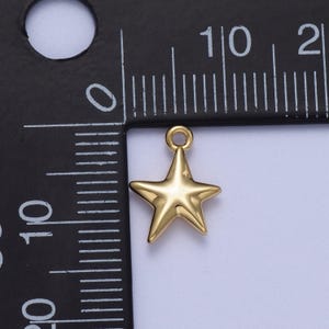 Mini Gold Star Pendant Lucky Star Charm for Celestial Jewelry ...