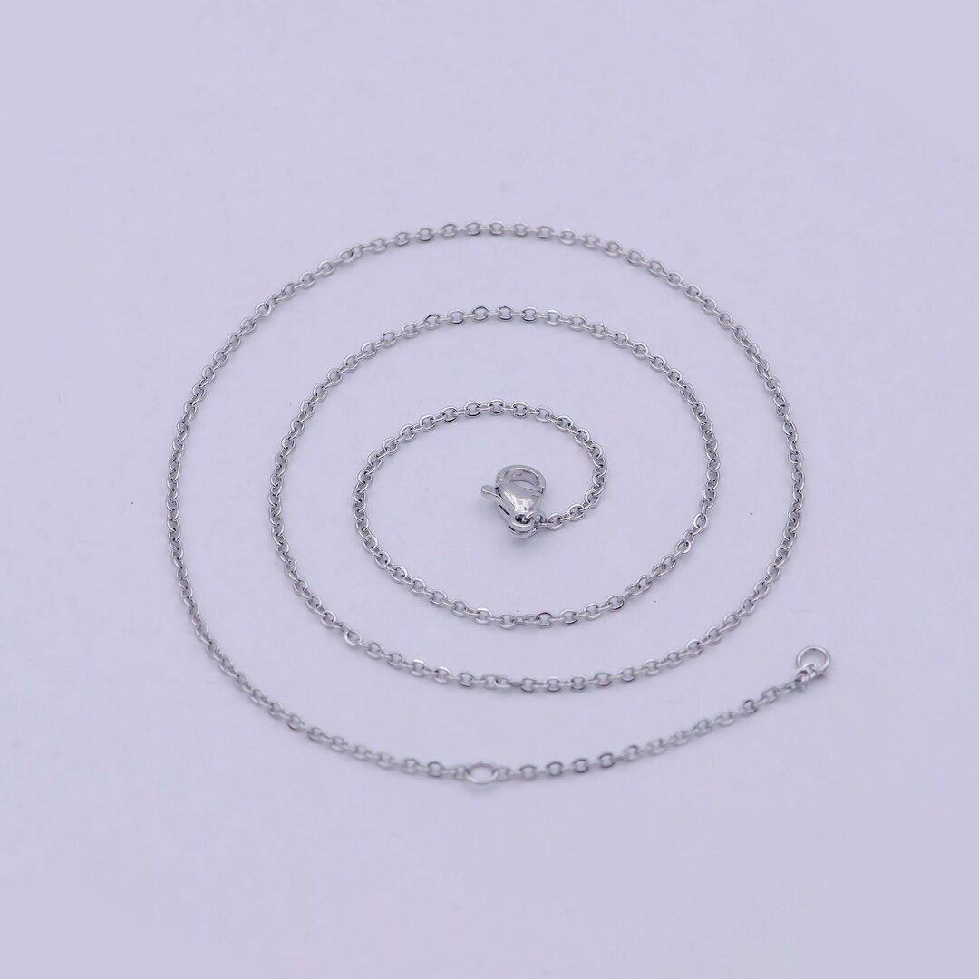 Dainty Silver Chain Finished Chain Everyday Chain, Simple Silver Chain ...