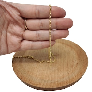 Gold Rolo Cable Chain by Yard, Oval Link Chain,wholesale Bulk Roll ...