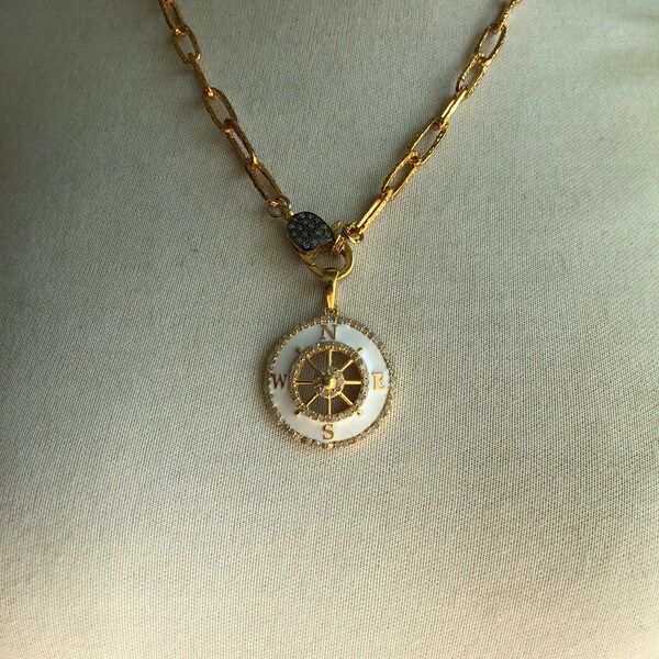 Compass Pendant - Etsy