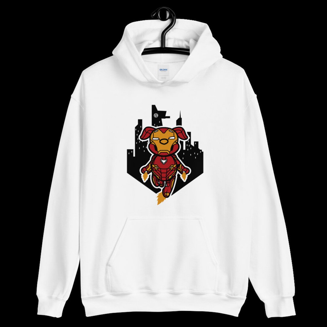 Marvel Avengers Iron Man Dog Unisex Hoodie Cute Marvel - Etsy