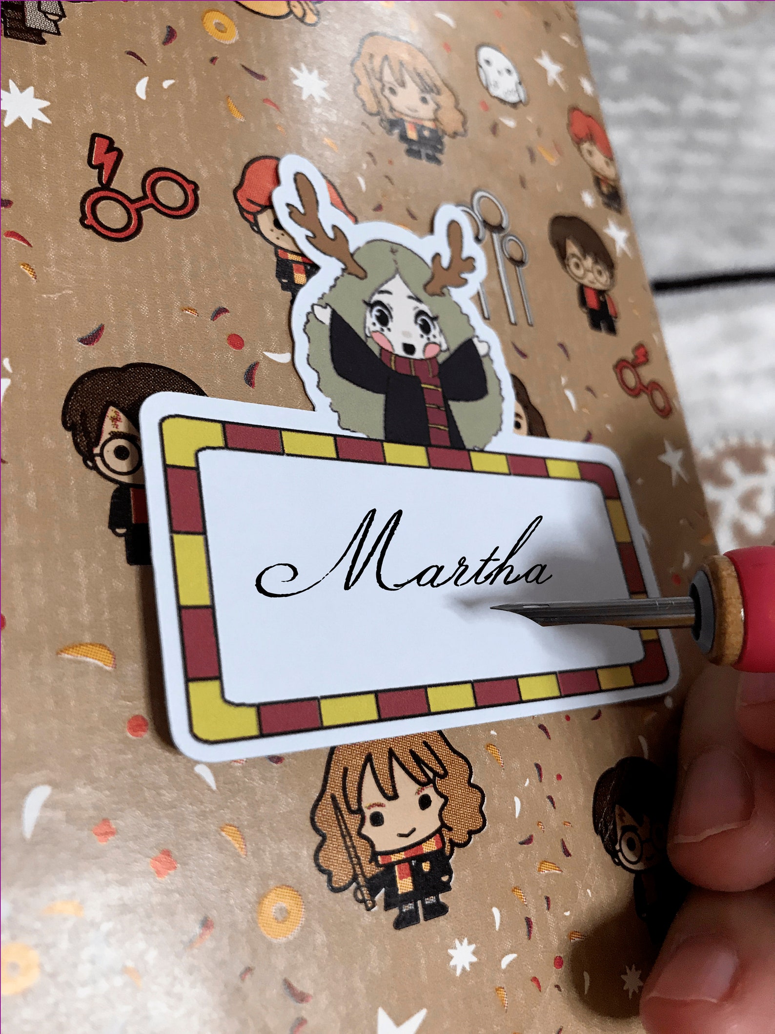 Harry Potter Christmas Presents Sticker Tags - Etsy