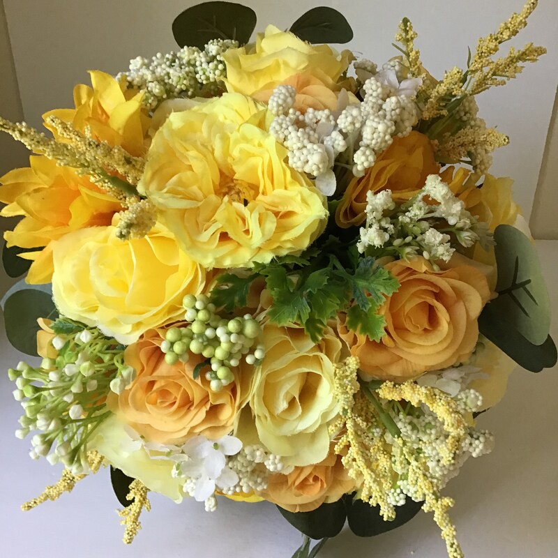 Bouquet Yellow Roses - Etsy