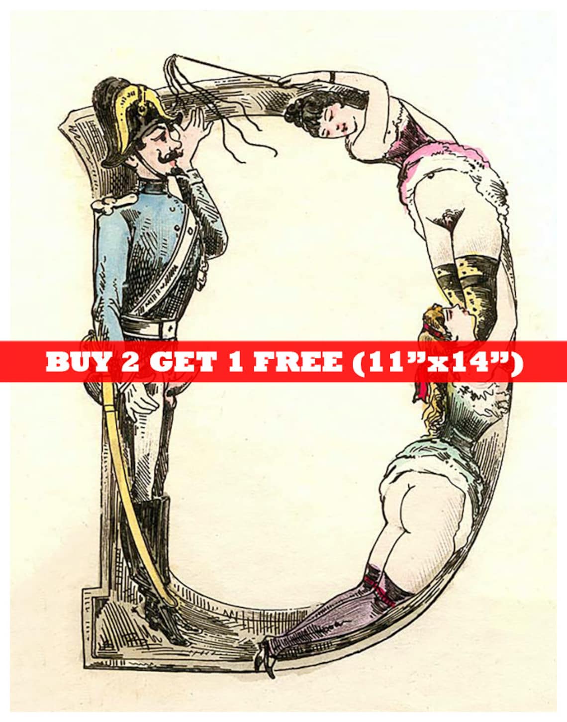 D The Erotic Alphabets Of 1880s By Joseph Apoux 8x10 Or Etsy