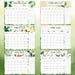2025 Botanical Calendar Printable; Watercolor Plants Calendar PDF ...