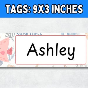 Editable Student Desk Name Tags; Ocean Theme Name Labels; Classroom ...