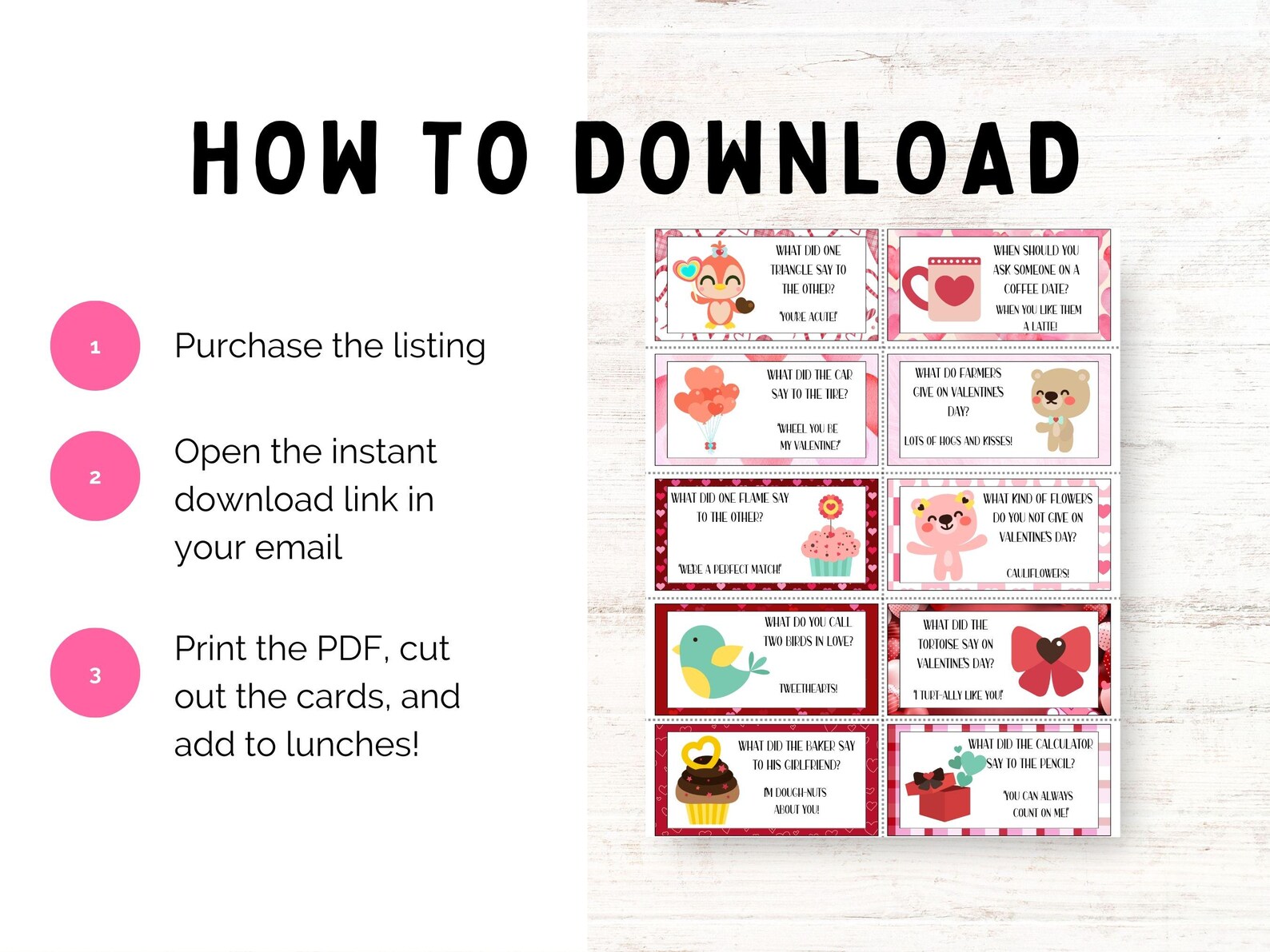 Printable Valentines Day Lunch Box Jokes for Kids; Joke of the Day ...