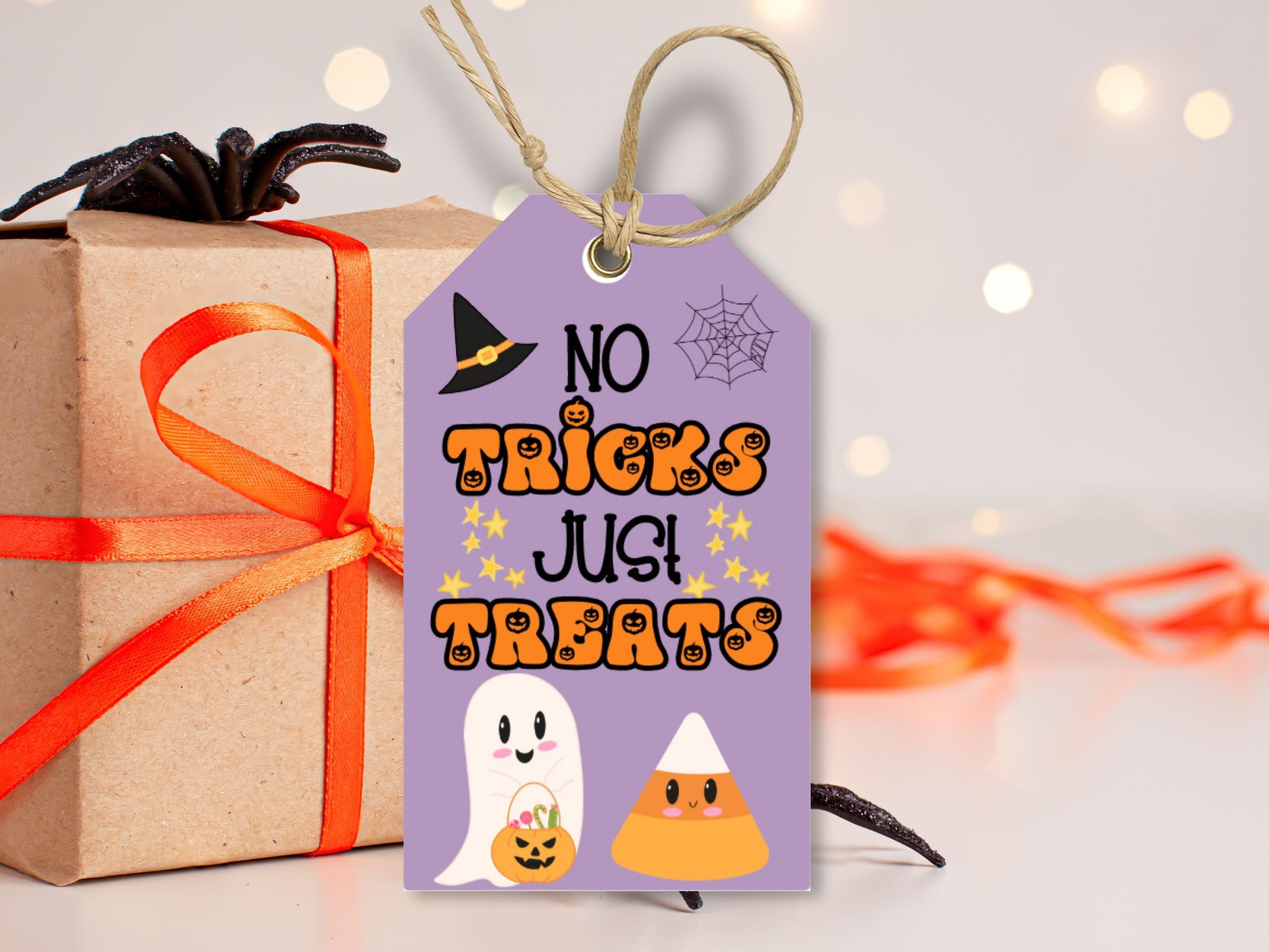 Halloween Gift Tags Printable; Halloween Tags for School Treat Bags ...