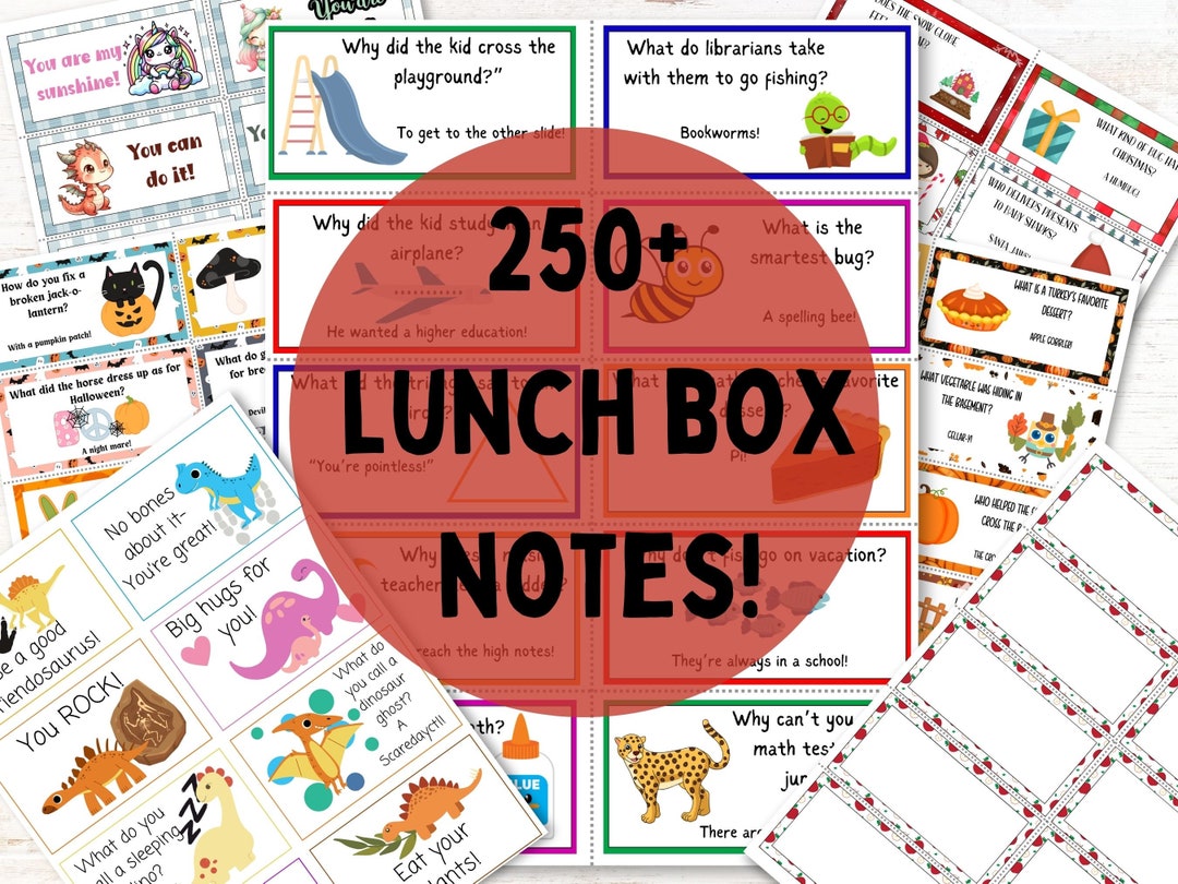 Lunch Box Jokes for Kids PDF; 250+ Lunchbox Notes; Christmas ...