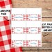 BBQ Place Cards Printable; BBQ Food Labels; Picnic Food Tent Cards; BBQ ...