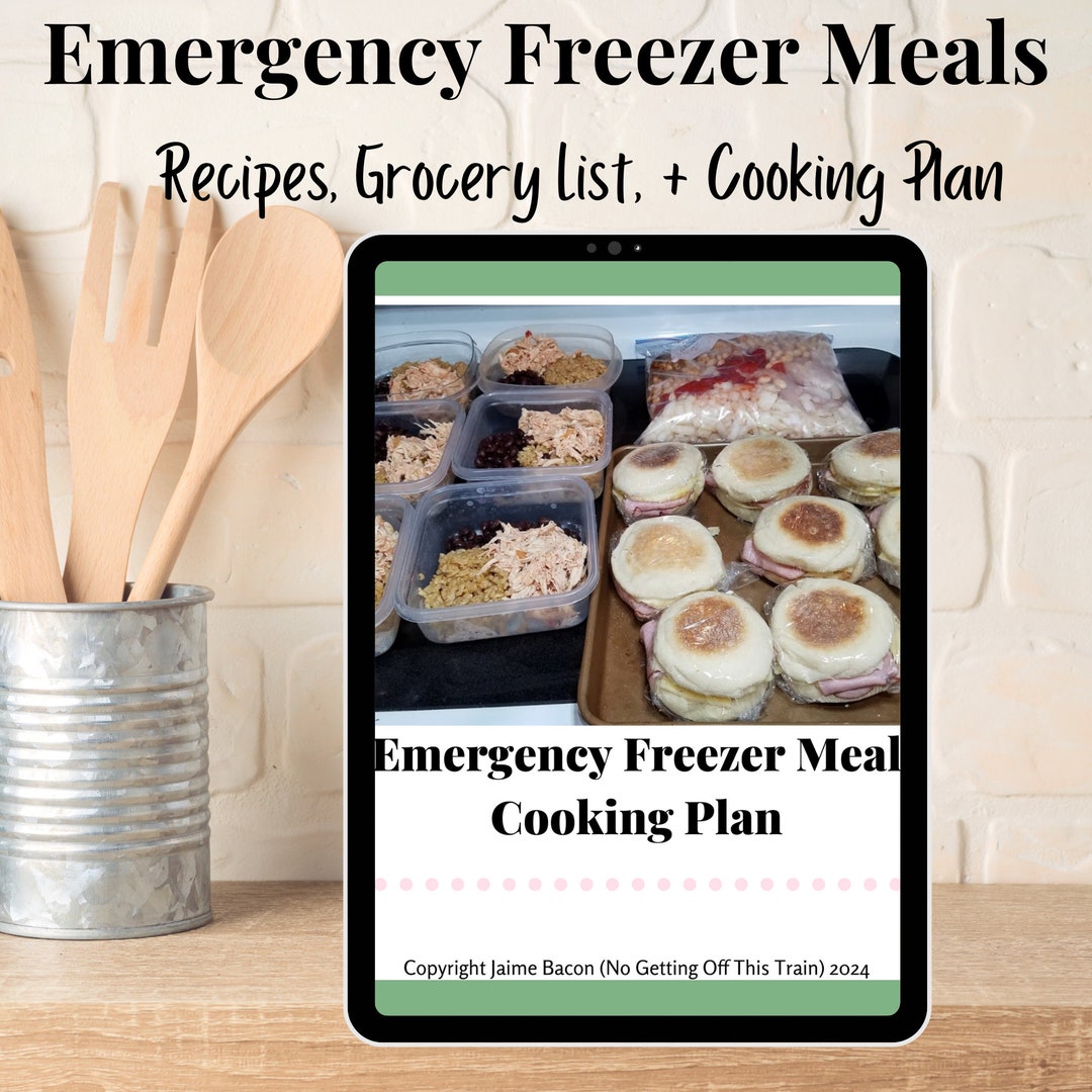 Freezer Meal Plan; Emergency Meals; 3 Easy Recipes; Meal Plan; Freezer ...