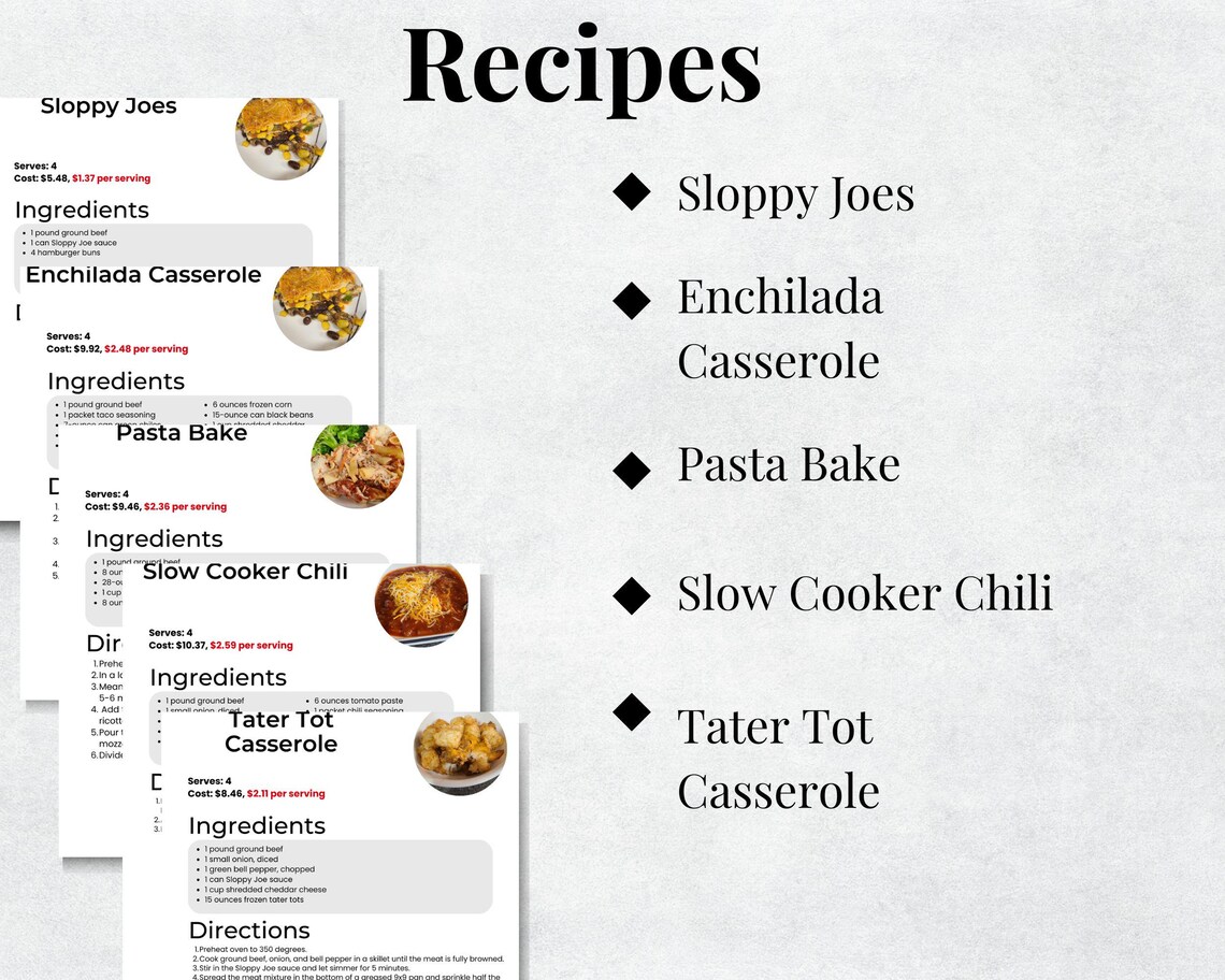 Freezer Meal Prep Assembly Plan; Ground Beef Freezer Meals; Grocery ...