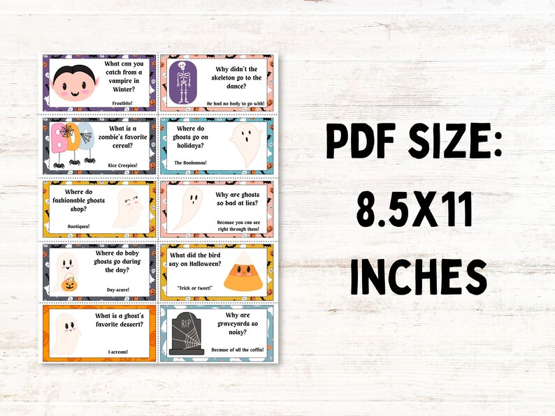 Halloween Lunch Box Jokes for Kids PDF; Printable School Notes; Jokes ...