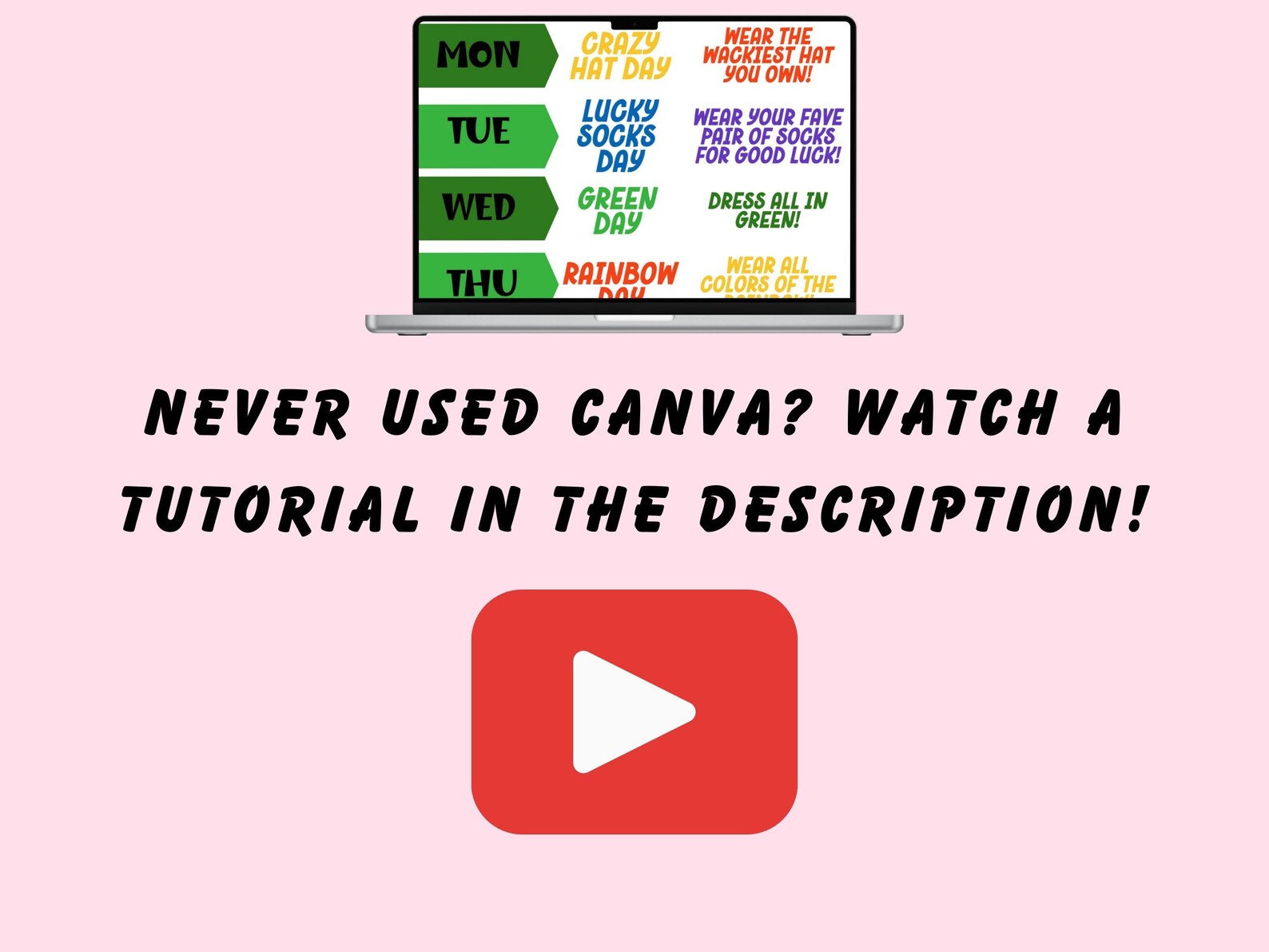 Editable St Patrick's Day Spirit Week Flyer; for Elementary School PTO ...