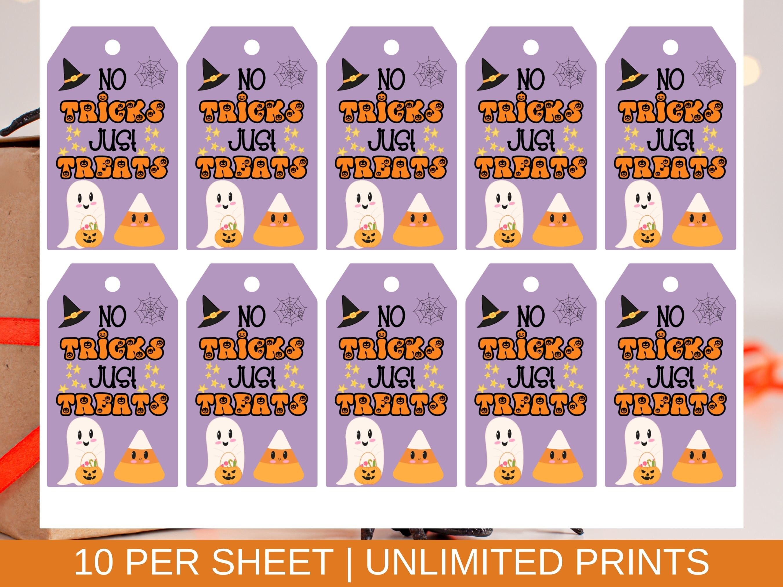 Halloween Gift Tags Printable Halloween Tags for School Treat Bags ...