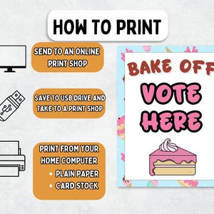 Editable Bake off Contest Kit; Printable Baking Competition Voting ...