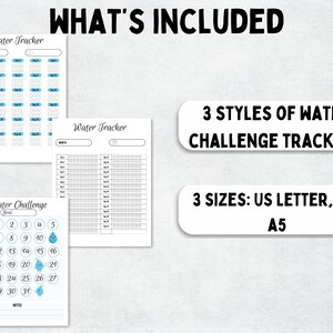 Water Tracker PDF; Water Challenge Tracker; Printable Office Challenge ...