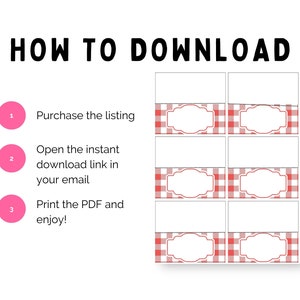 BBQ Place Cards Printable; BBQ Food Labels; Picnic Food Tent Cards; BBQ ...