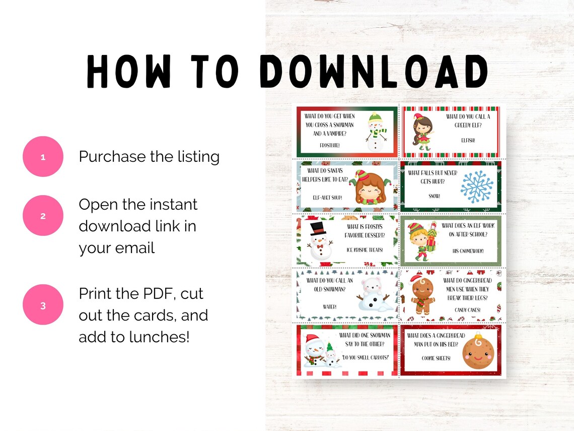 Christmas Lunch Box Jokes for Kids PDF; 40 Lunchbox Notes; Christmas ...