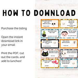 Halloween Lunch Box Jokes for Kids PDF; Printable School Notes; Jokes ...