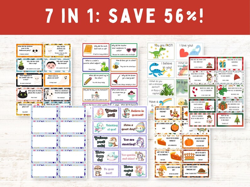 Lunch Box Jokes for Kids PDF; 250+ Lunchbox Notes; Christmas ...