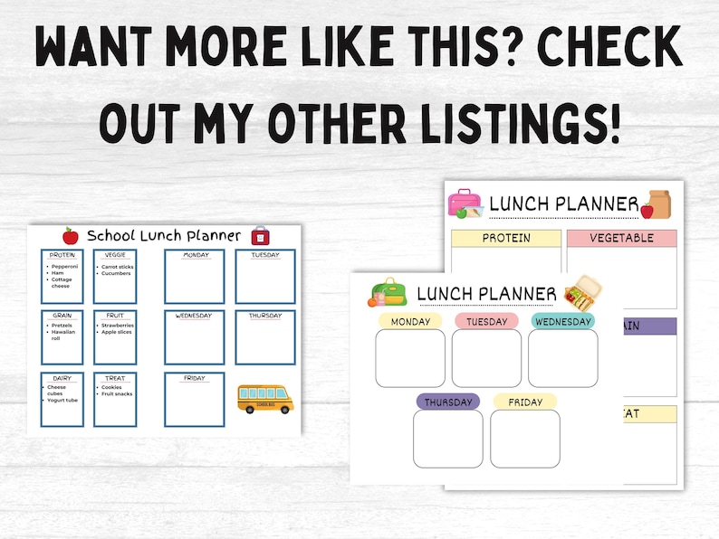 Kids School Lunch Menu; Monthly Lunch & Snack Menu Templates; Fillable ...