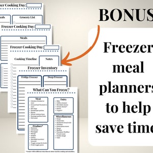 Freezer Meals Bundle PDF; 7 Freezer Meal Plans With Grocery Lists and ...