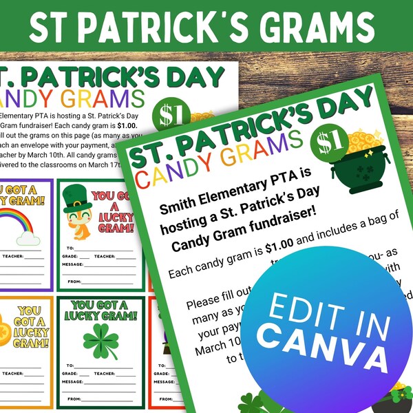 St Patricks Day Candy Grams - Etsy