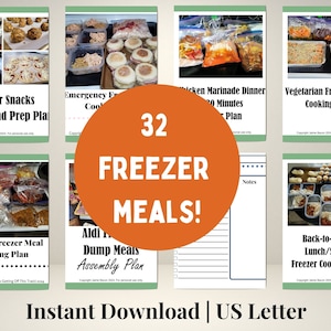 Freezer Meals Bundle PDF; 7 Freezer Meal Plans With Grocery Lists and ...