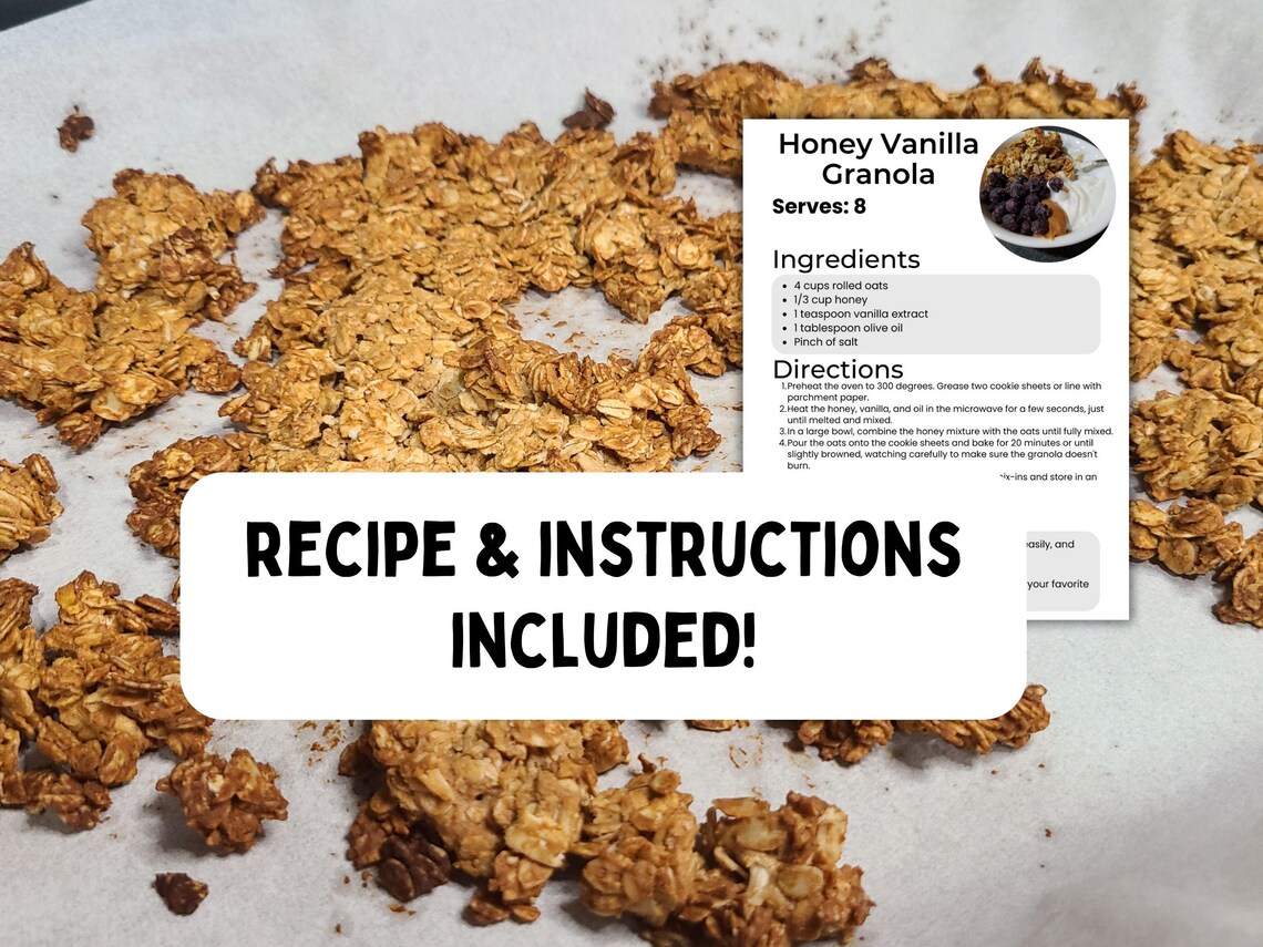 The Best Granola Recipe; Printable Honey Vanilla Granola Recipe ...