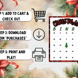 Christmas Number Bingo; Printable Christmas Bingo; 30 Christmas Bingo ...
