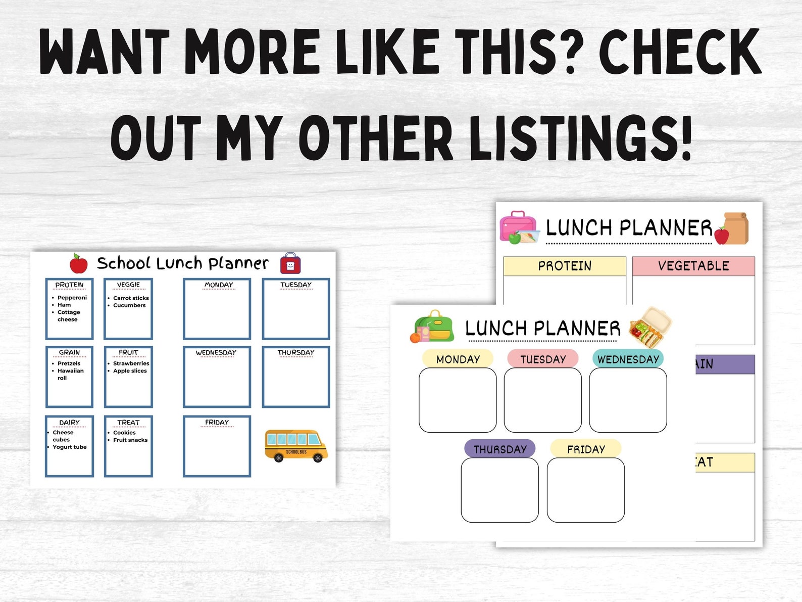 Kids School Lunch Menu Monthly Lunch Menu Template Fillable and ...