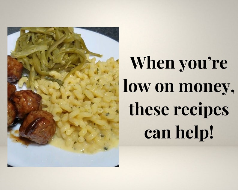 Budget Meals Recipe Book PDF; Printable Budget Recipe Book; 36 Money ...