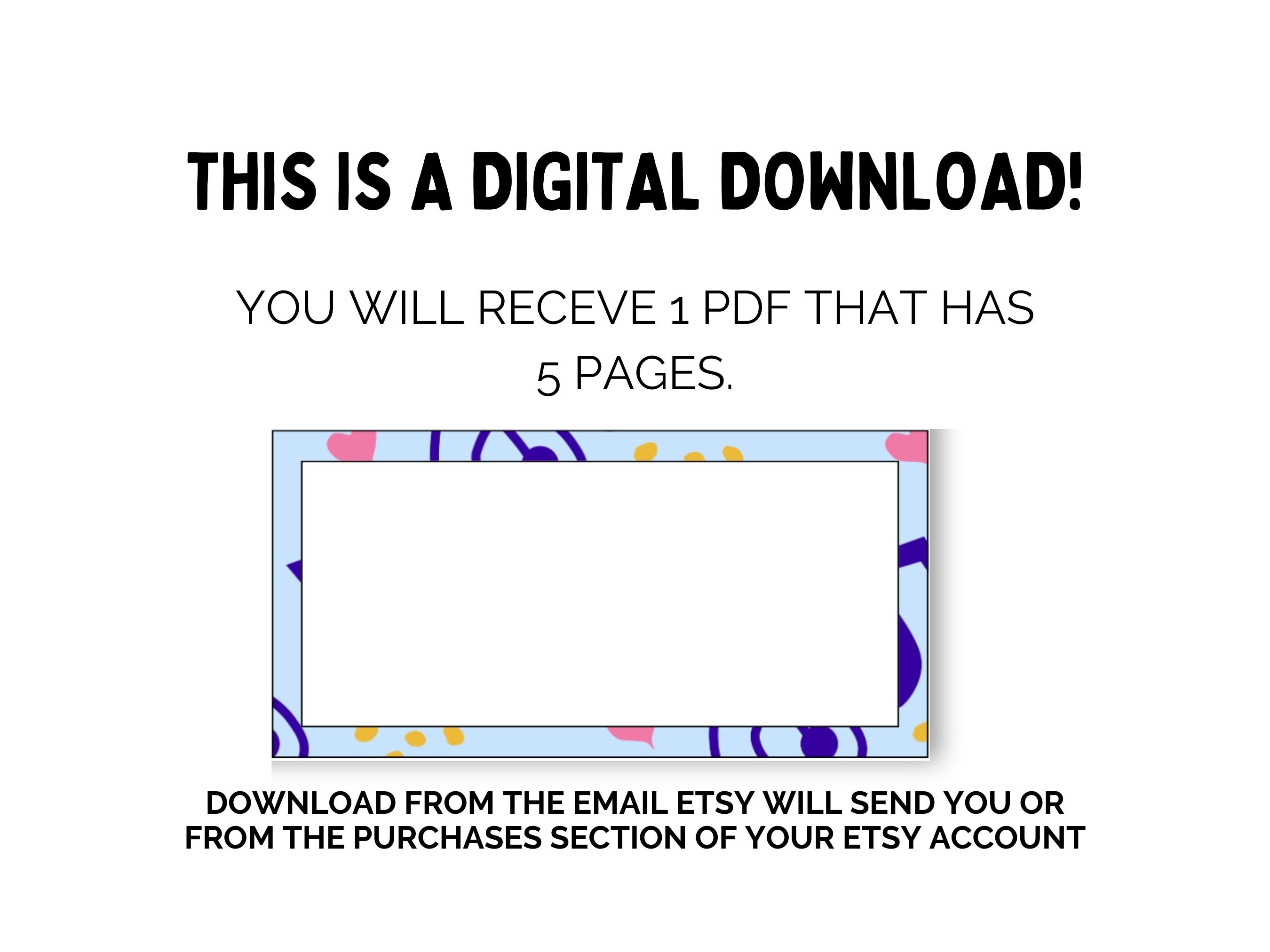 Lunch Box Notes for Kids, Blank Printable Lunch Box Notes, Encouraging ...